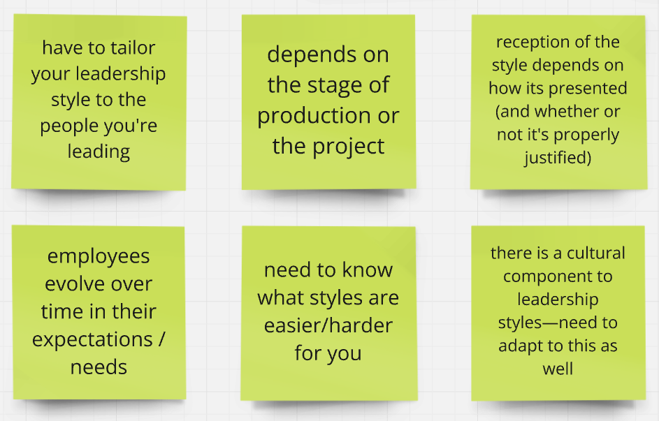 Leadership Styles and How to Put Them into Practice [Roundtable Notes ...